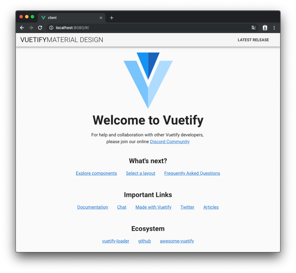 DjangoとVue.jsで作るWEBアプリ（その1: 設定編） | nMoMo's